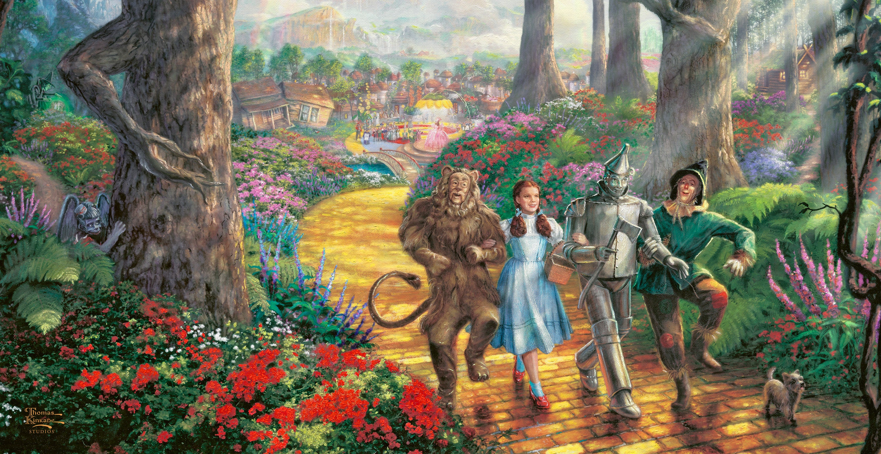 Follow The YELLOW BRICK ROAD® Wall Art by Thomas Kinkade Studios – Art ...