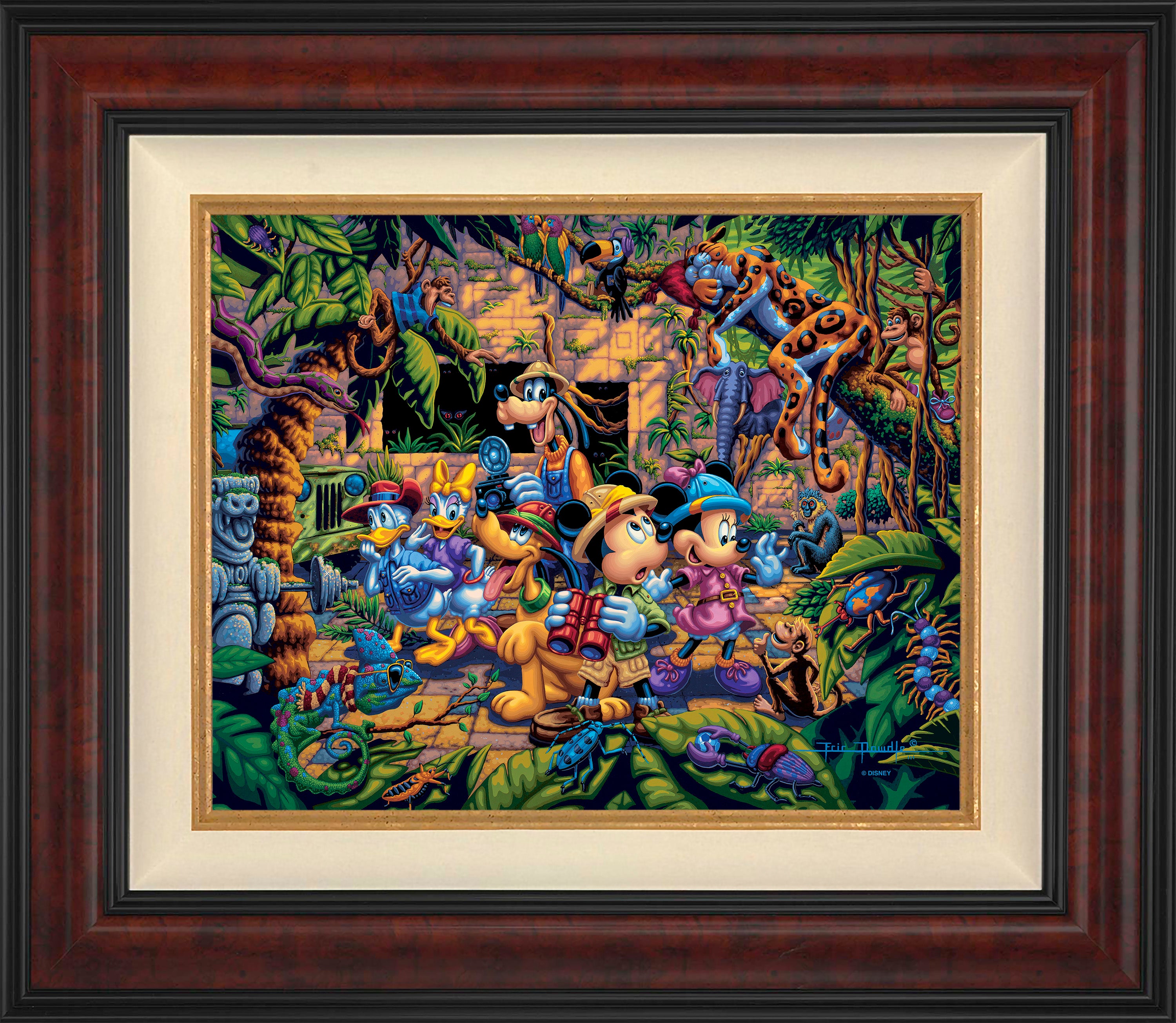 Mickey and Friends Exploring the Jungle Wall Art by Eric Dowdle – Art ...